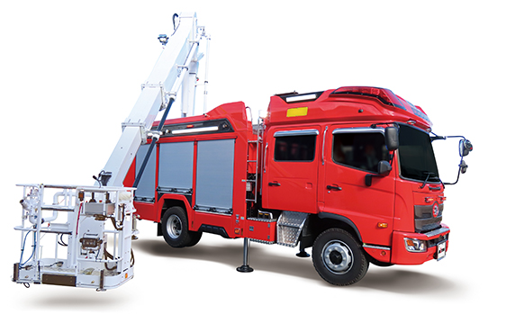 株式会社北海道モリタ｜消防車｜消防ポンプ自動車 13mブーム付多目的消防ポンプ自動車 MVF